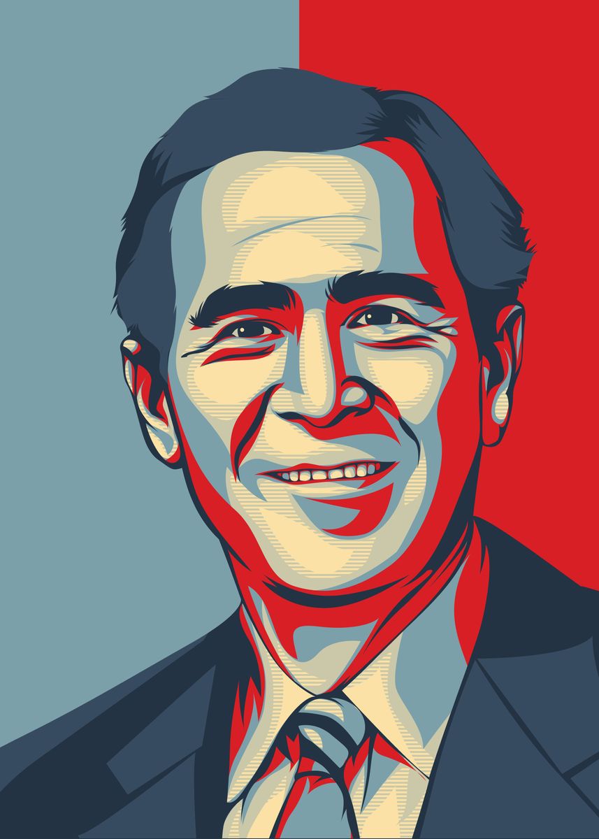 'George W bush' Poster by capture art | Displate