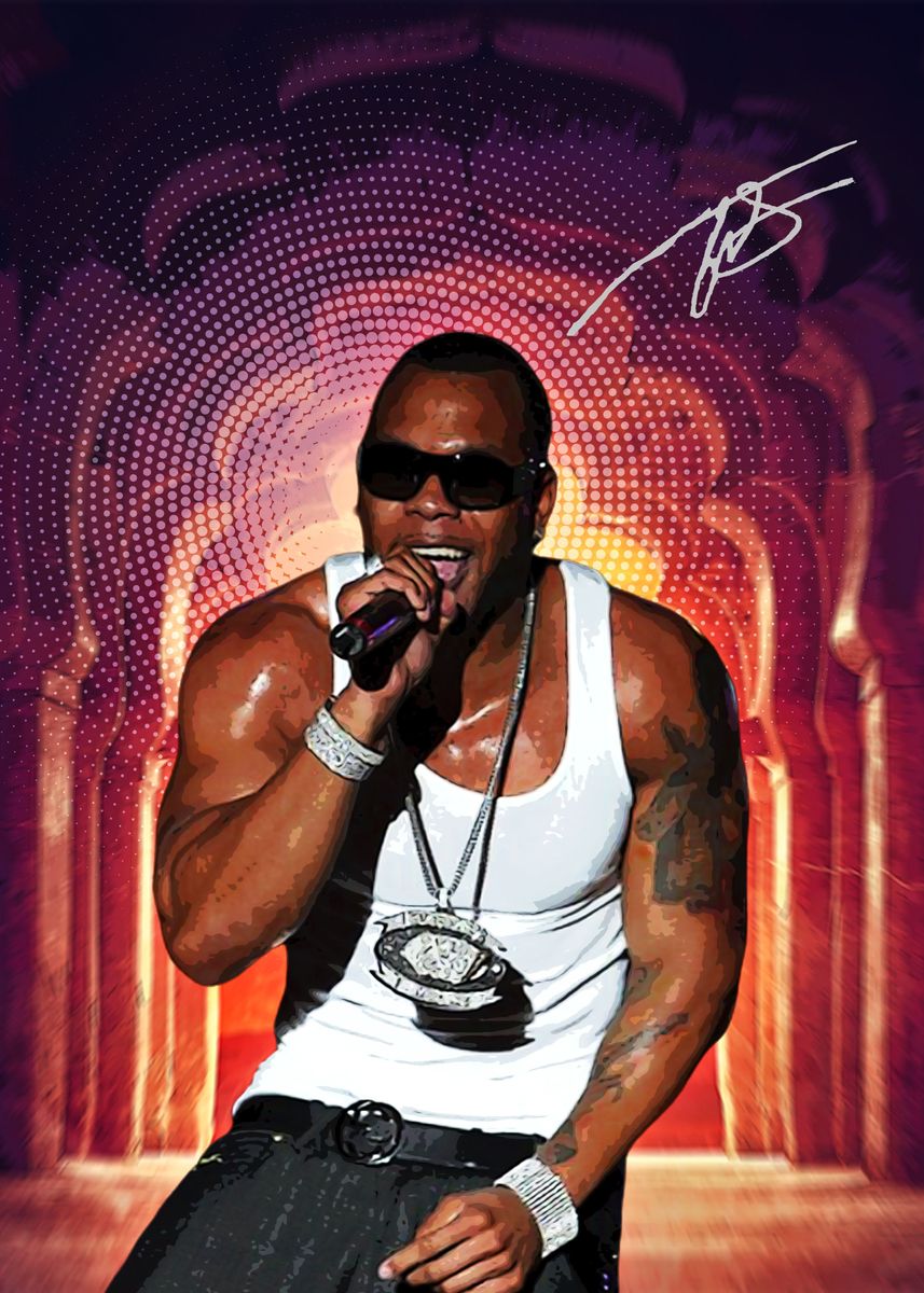 'Flo Rida' Poster by Morton Gray | Displate