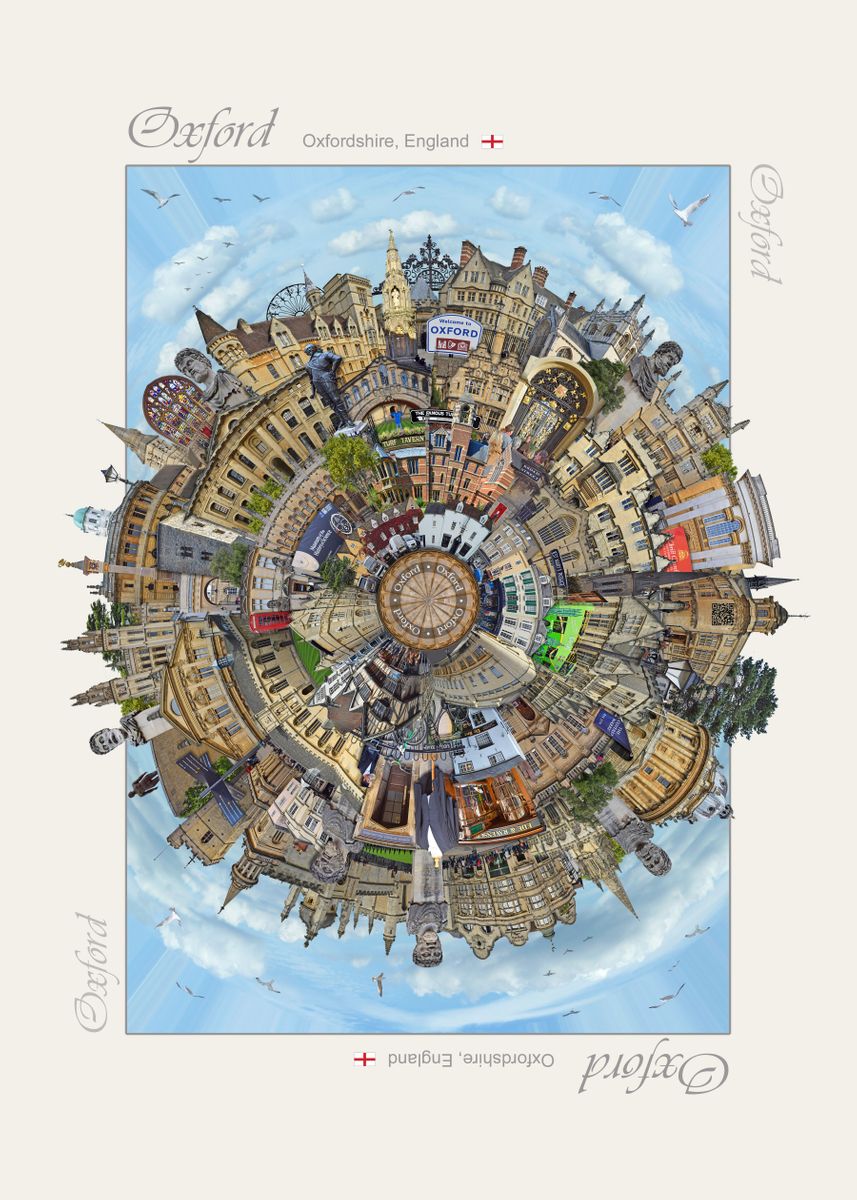 'Oxford' Poster by Mike Pratt | Displate