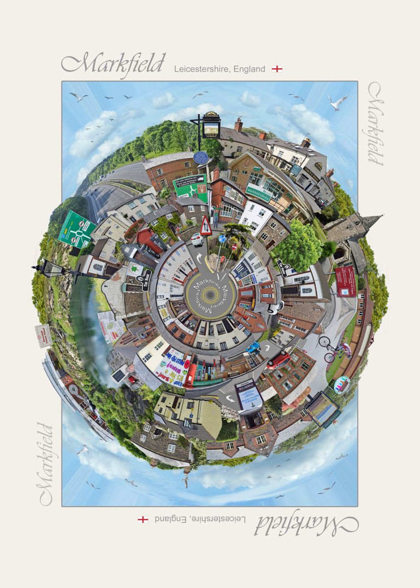 'Markfield Leics' Poster by Mike Pratt | Displate