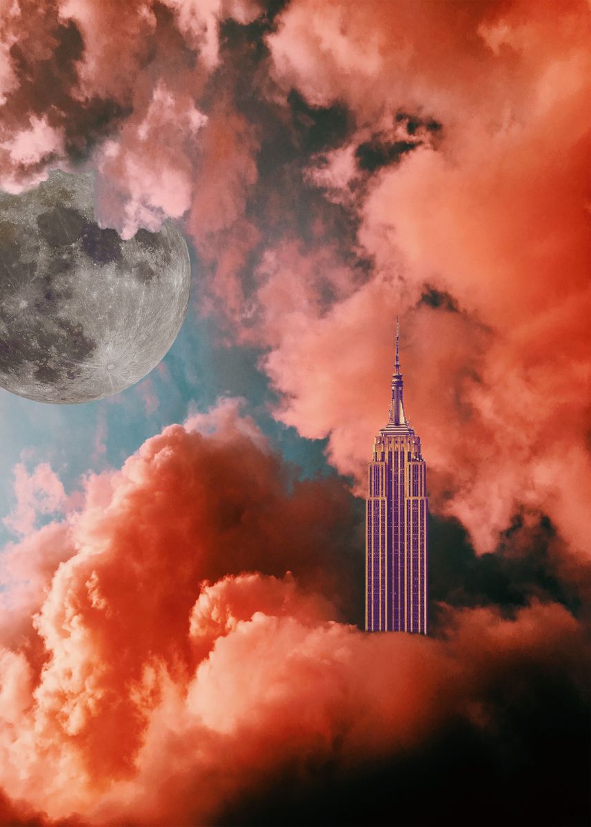 'The Empire Moon' Poster, picture, metal print, paint by Matteo Pini ...