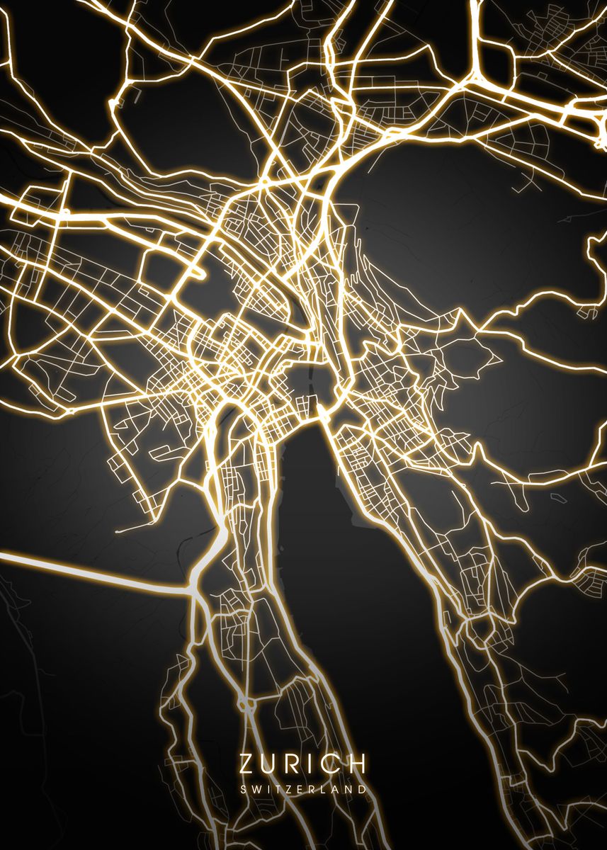 'Zurich' Poster by Andi Permana | Displate