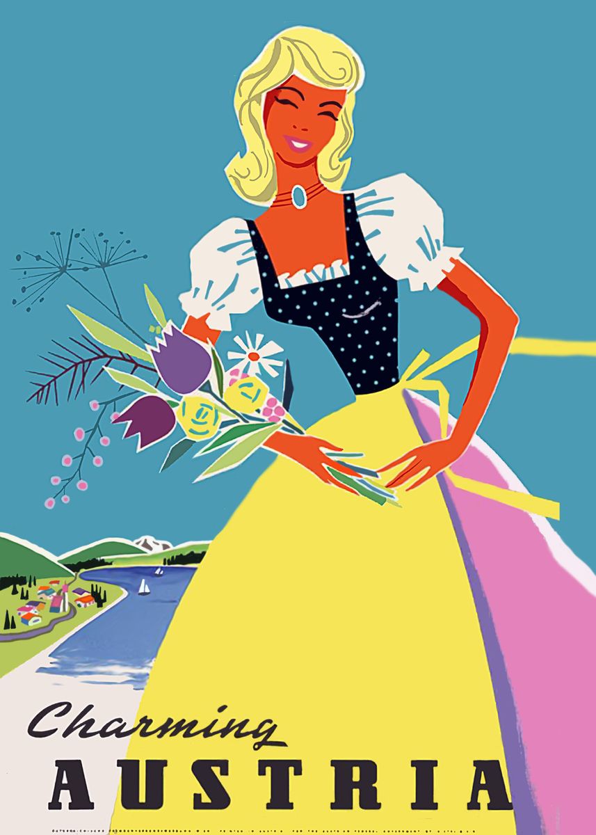 'Austria' Poster, picture, metal print, paint by Long Shot | Displate