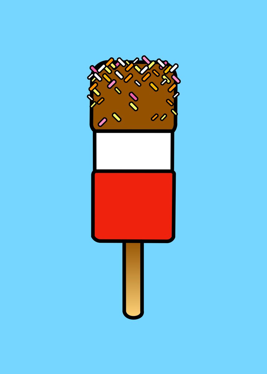 'Fab Ice Lolly' Poster, picture, metal print, paint by Adam Regester ...