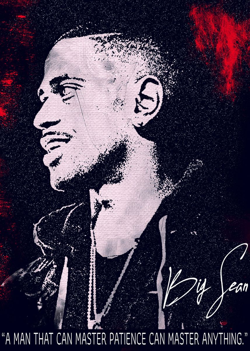 'Big Sean' Poster, picture, metal print, paint by ru ke | Displate