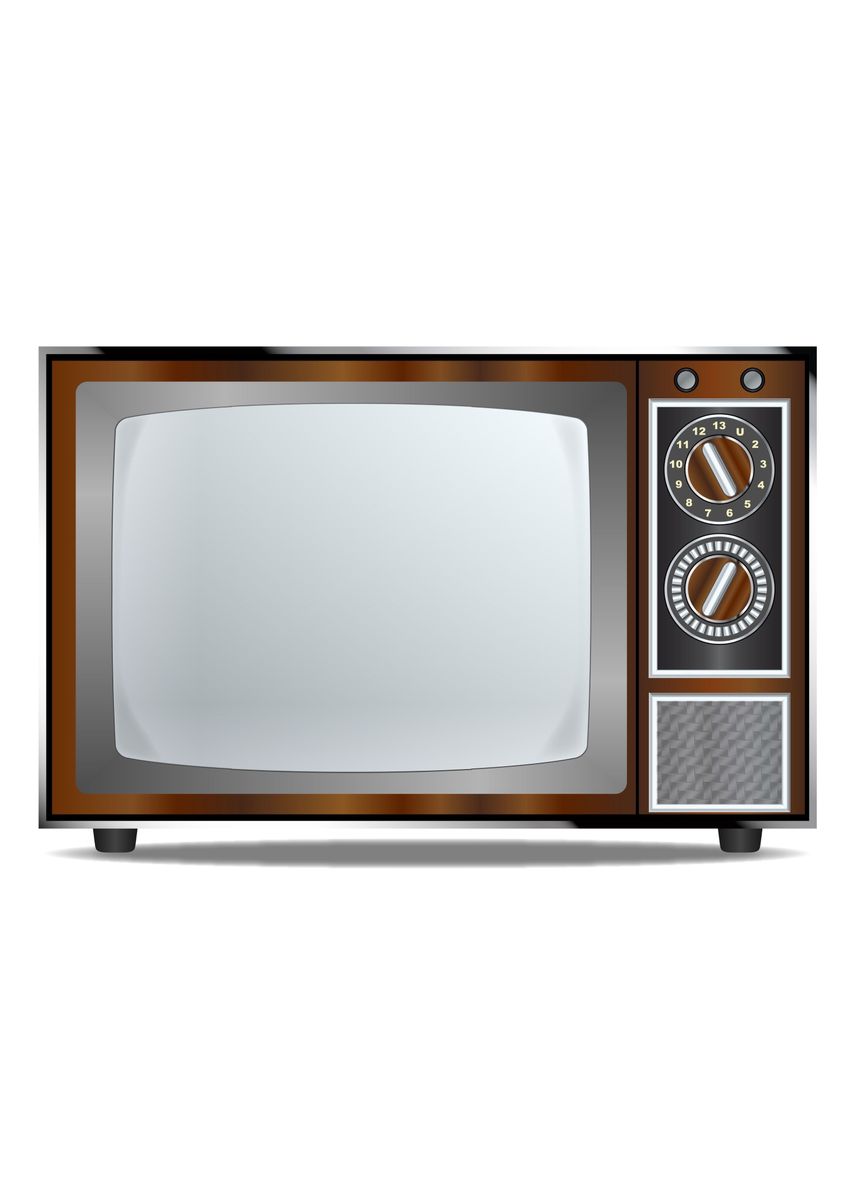 'Old Television Set' Poster, picture, metal print, paint by HomeStead ...