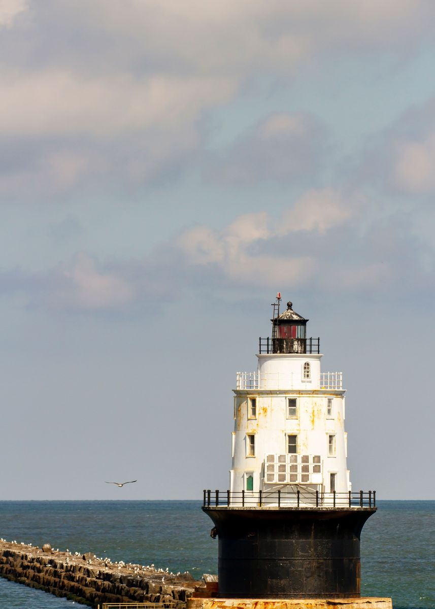 'Brandywine Shoals Lighthou' Poster, picture, metal print, paint by ...