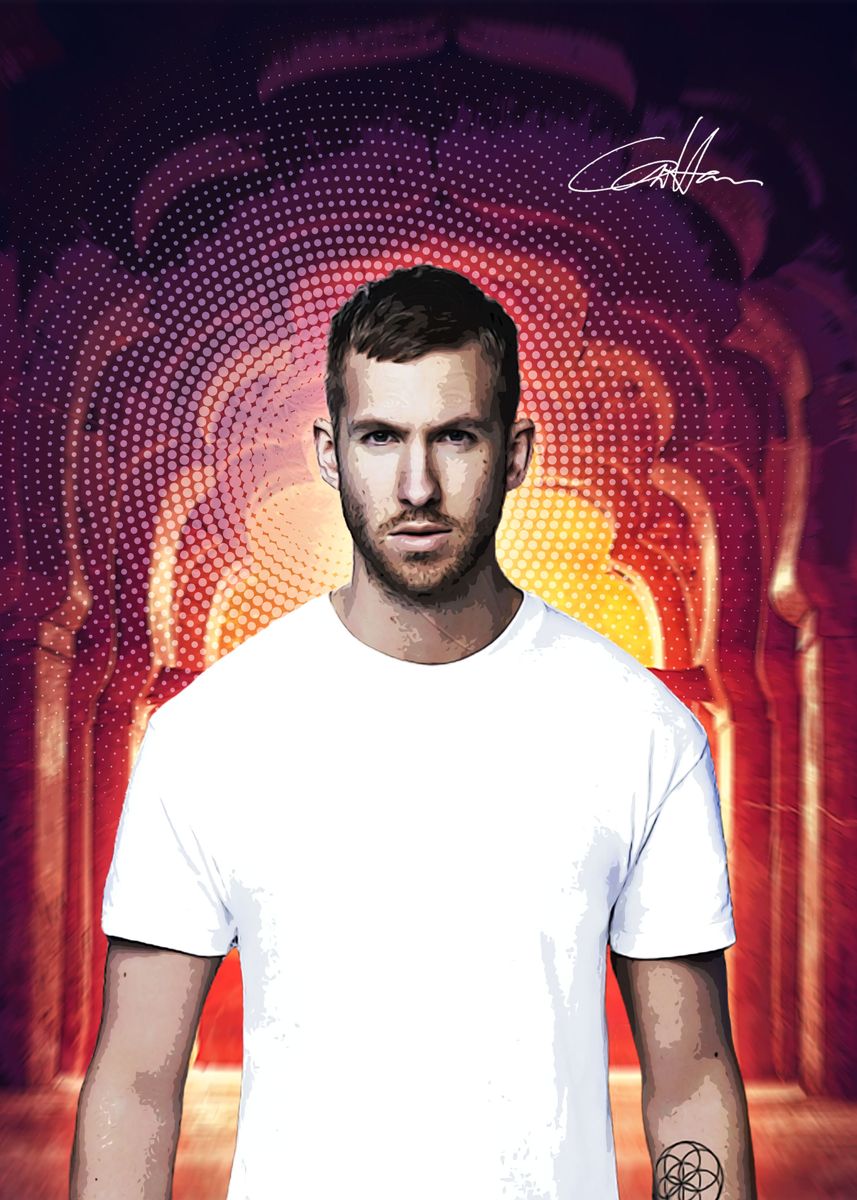 'Calvin Harris' Poster, picture, metal print, paint by Morton Gray ...