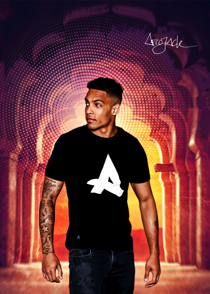 'Afrojack' Poster, picture, metal print, paint by Morton Gray | Displate