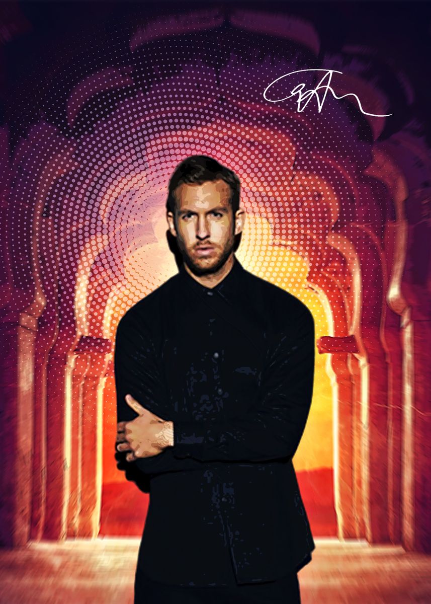 'calvin harris' Poster, picture, metal print, paint by Morton Gray ...