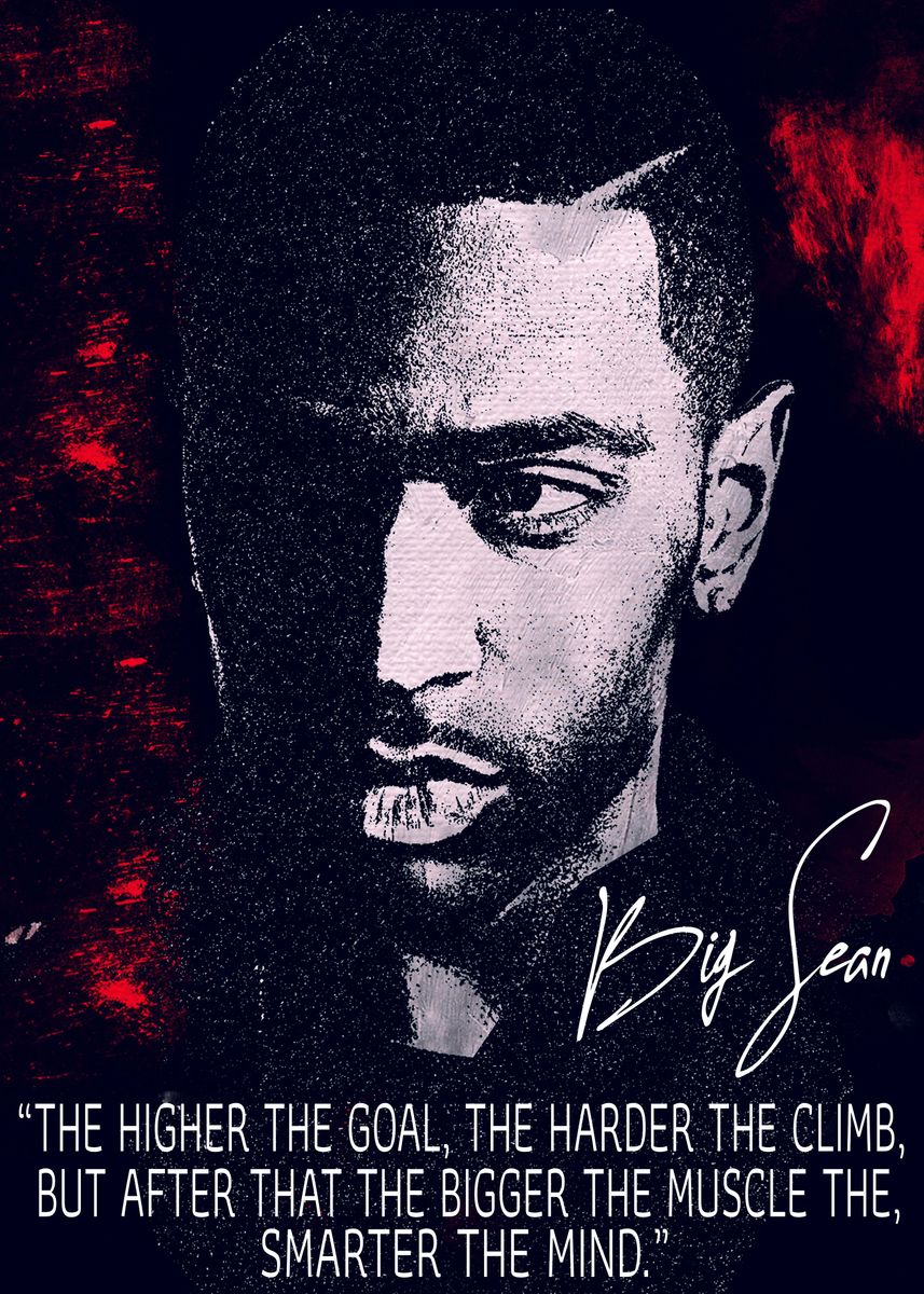 'Big Sean' Poster, picture, metal print, paint by ru ke | Displate