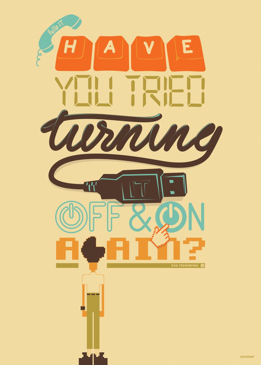 'Have you tried' Poster, picture, metal print, paint by brucelovesyou ...