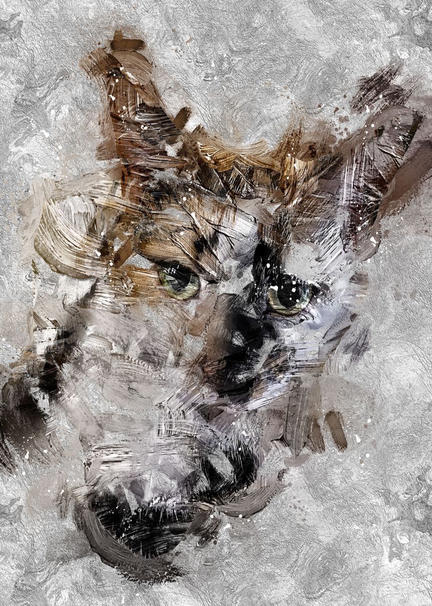 Cat Finger Painting