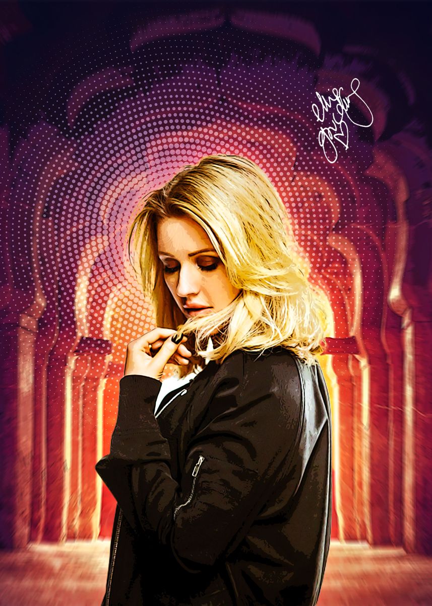 'Ellie Goulding' Poster by Morton Gray | Displate