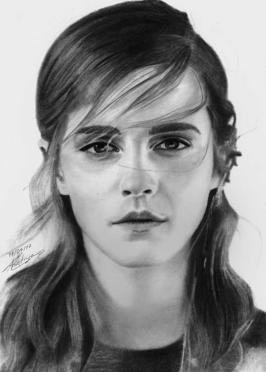 'Emma Watson' Poster, picture, metal print, paint by Garik Asatryan ...