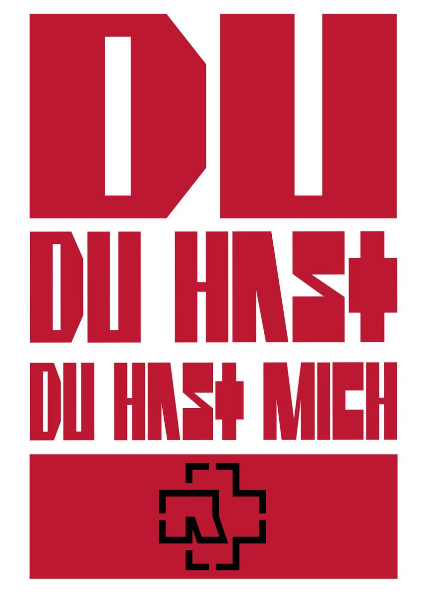 'Rammstein Du Hast Light' Poster, picture, metal print, paint by Jarbe ...