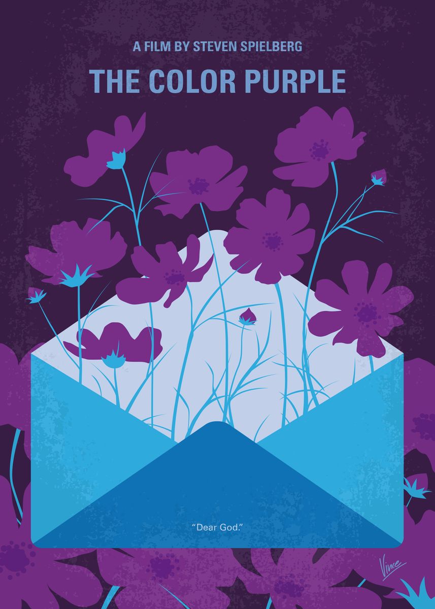 'No1109 The Color Purple' Poster, picture, metal print, paint by ...