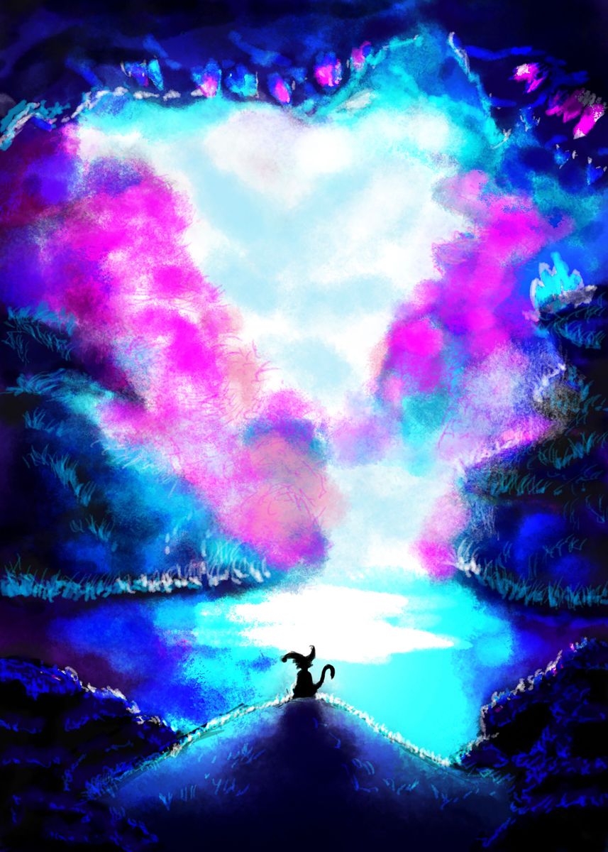 'Alone' Poster, picture, metal print, paint by An Phan | Displate