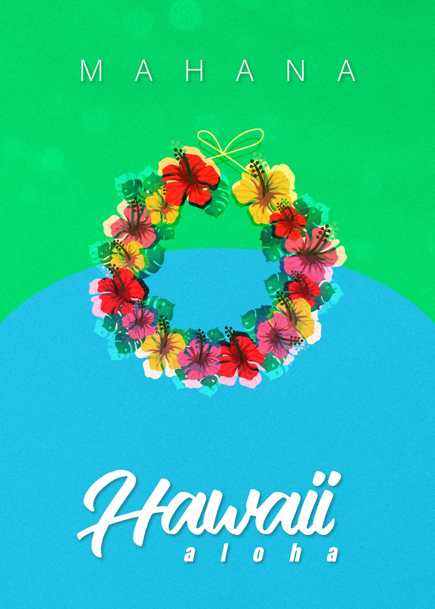 'Hawaii Mahana' Poster, picture, metal print, paint by meaasparks ...
