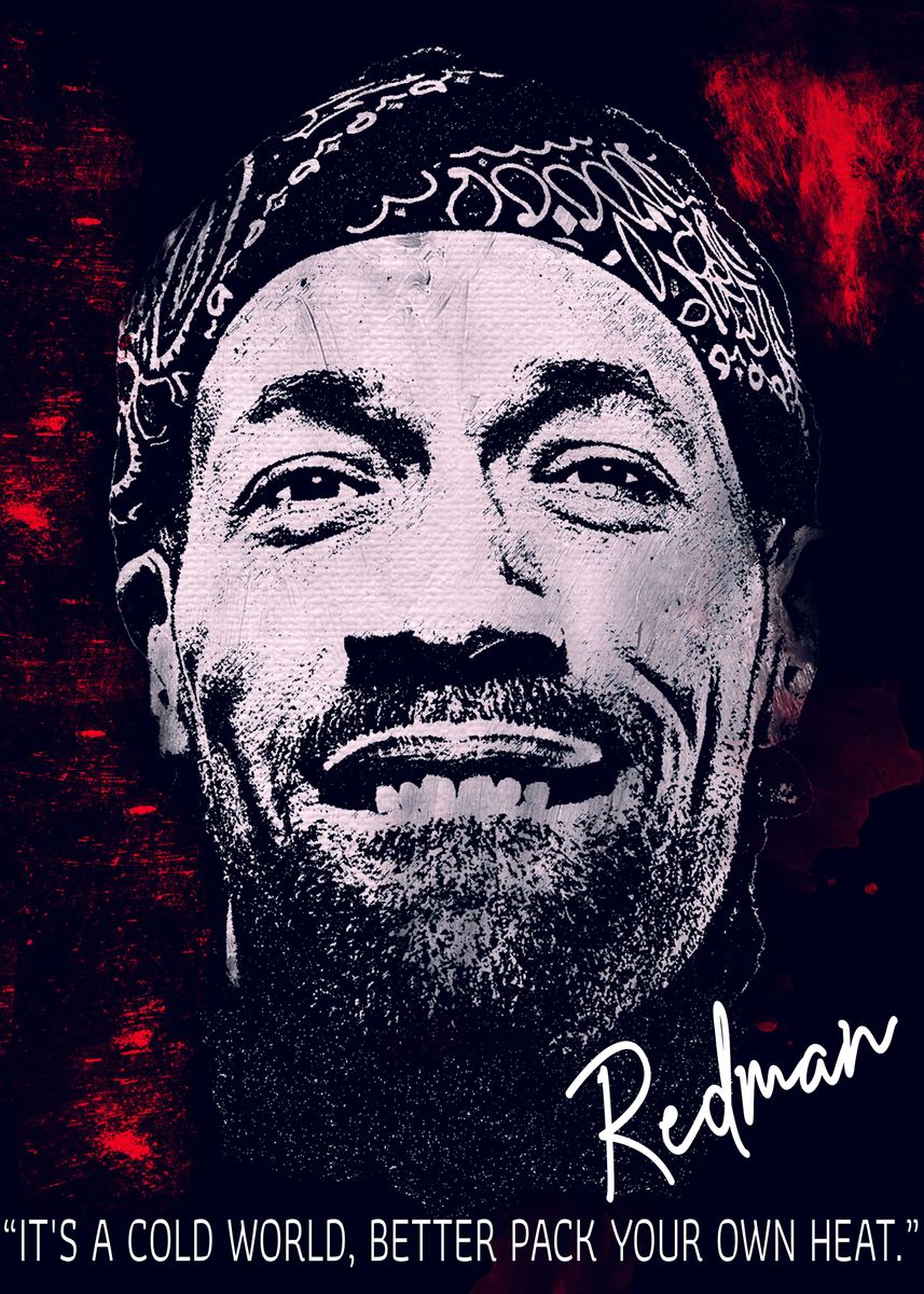 'Redman' Poster, picture, metal print, paint by TI KI | Displate