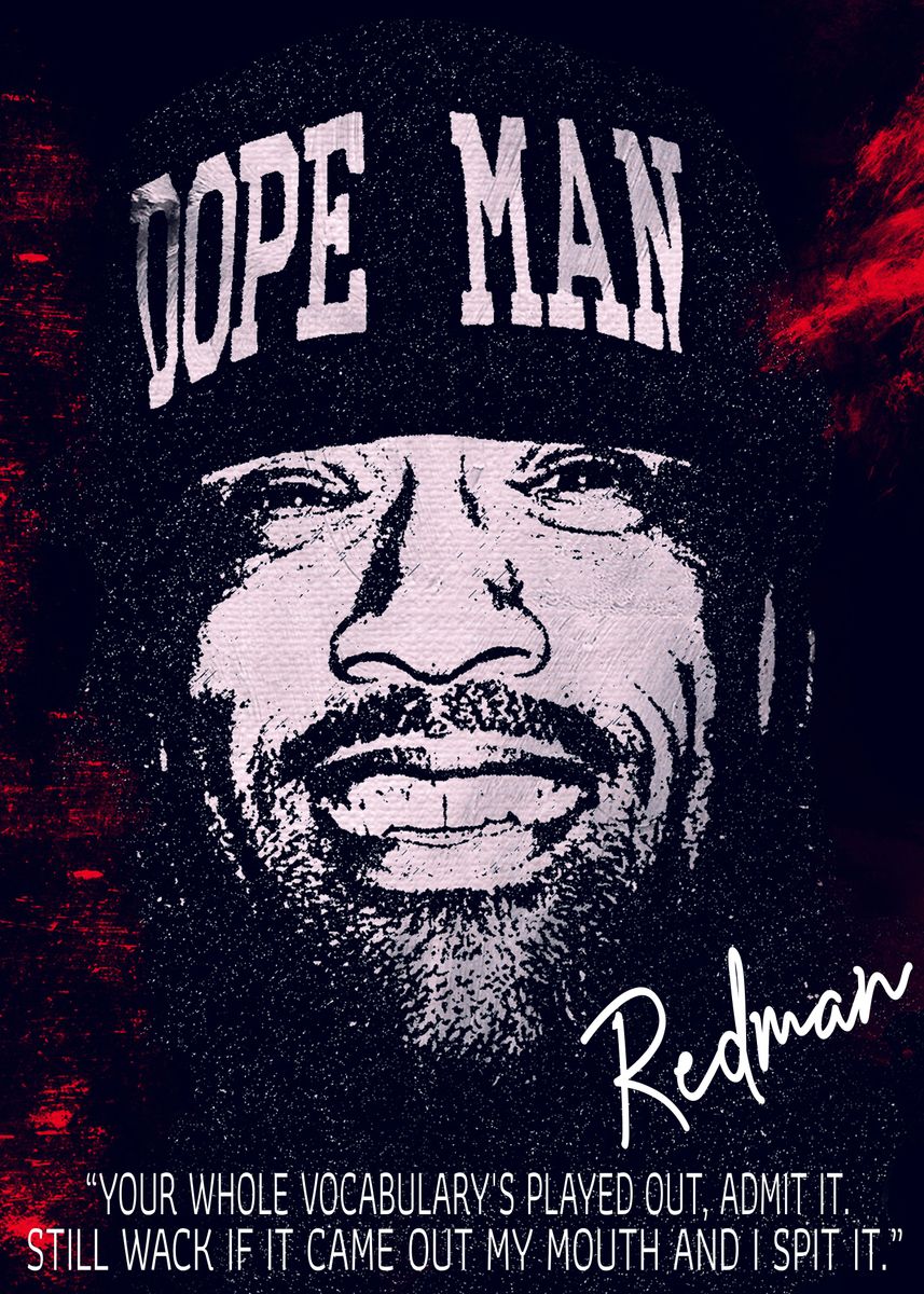 'Redman' Poster, picture, metal print, paint by TI KI | Displate