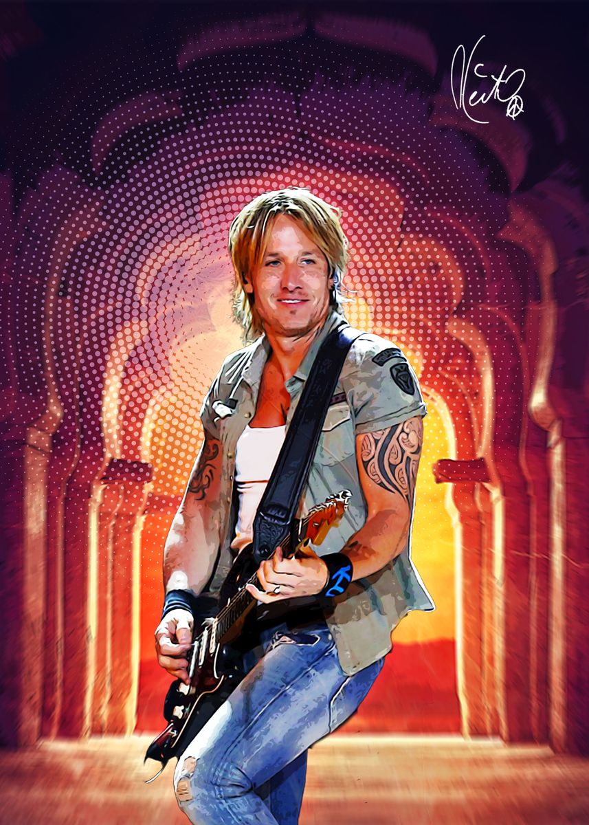 ' Keith Urban' Poster, picture, metal print, paint by Morton Gray ...