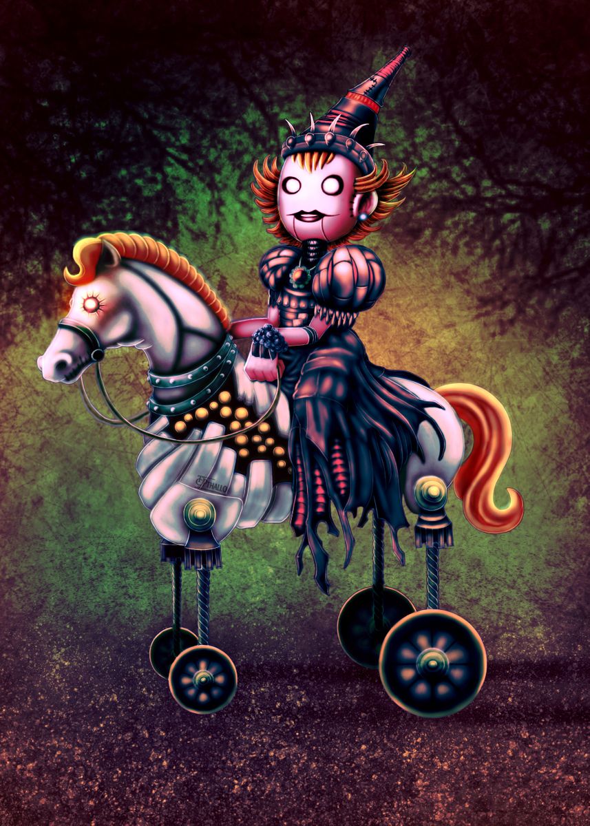 'The Puppet Princess' Poster, picture, metal print, paint by Pthallo ...