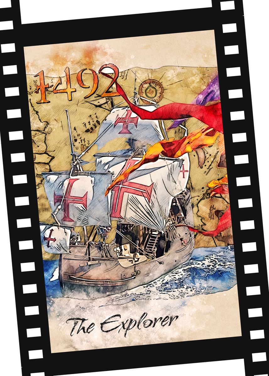 'Conquest of Paradise ' Poster, picture, metal print, paint by Printed ...