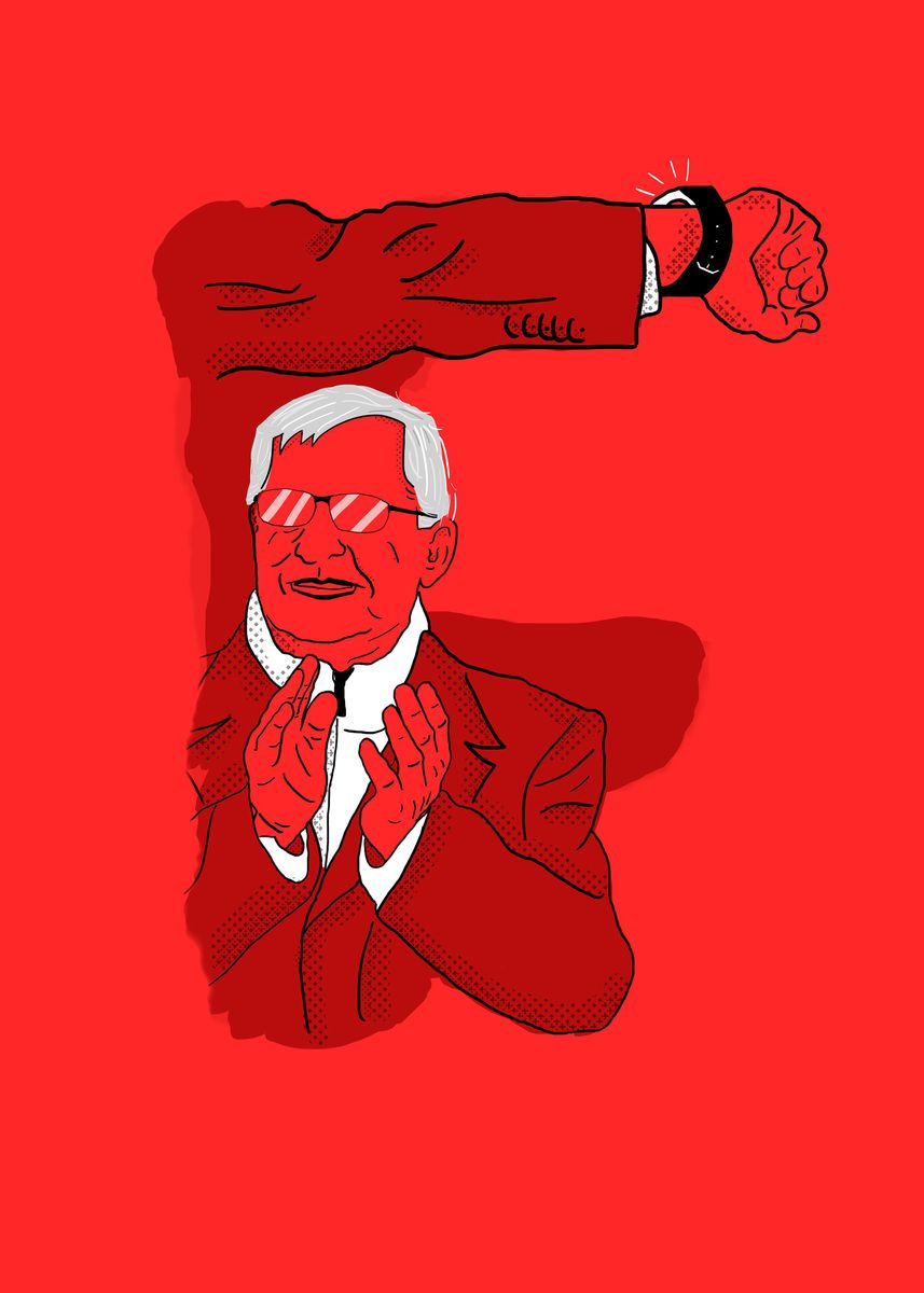 'Sir Alex Ferguson' Poster by Girivarshan Balasubramanian | Displate
