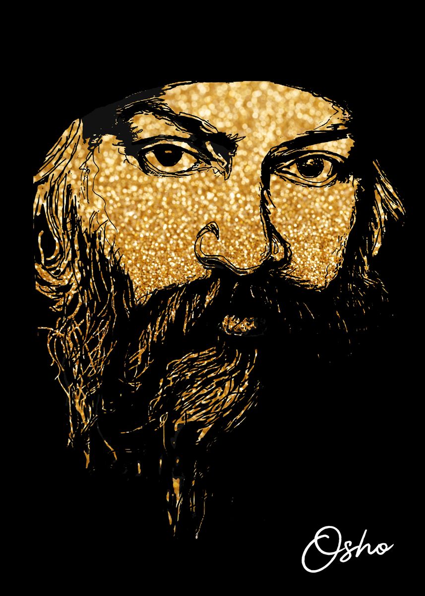 'Osho' Poster by Kitty Kit | Displate