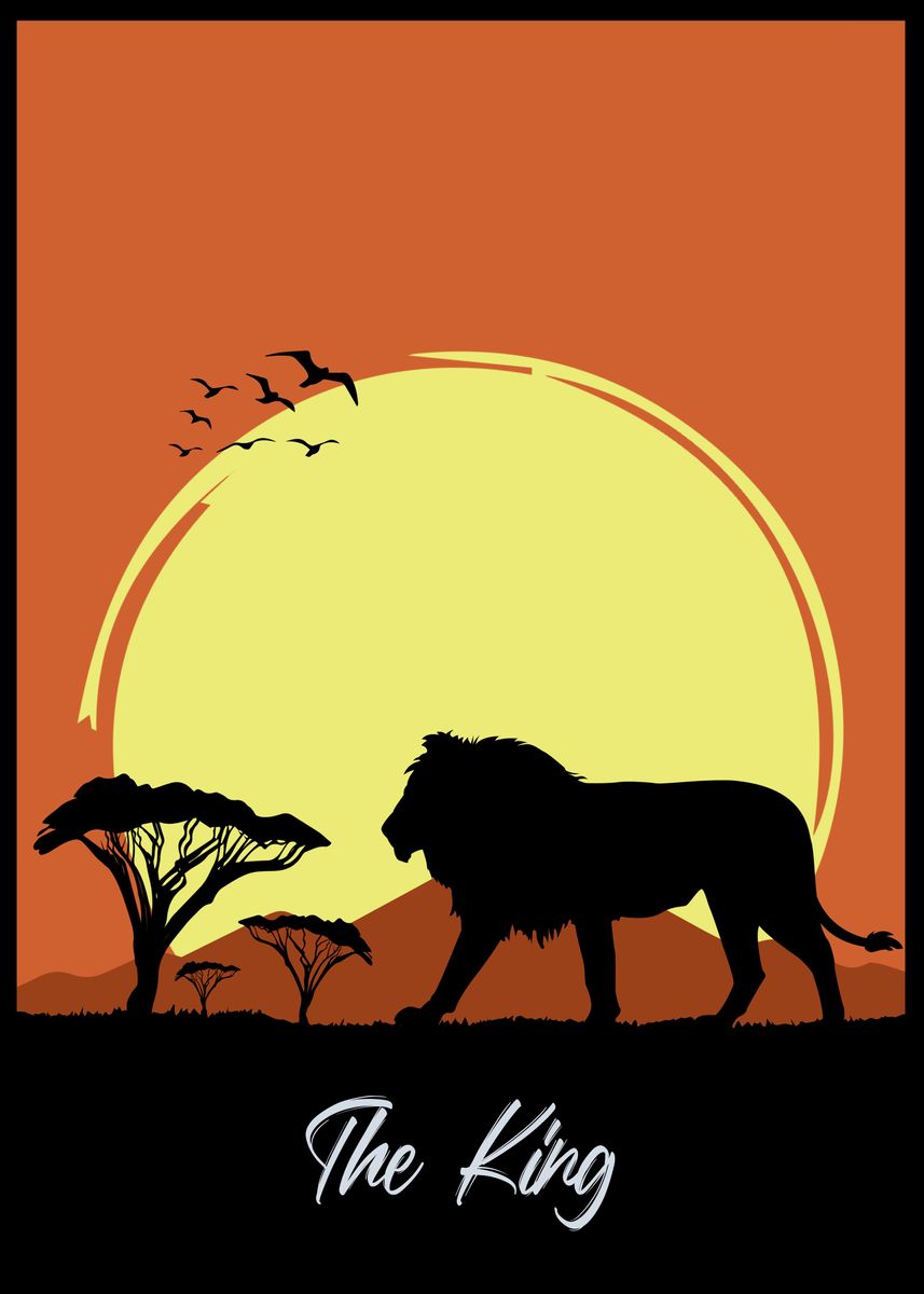 'The King' Poster, picture, metal print, paint by Slawisa | Displate