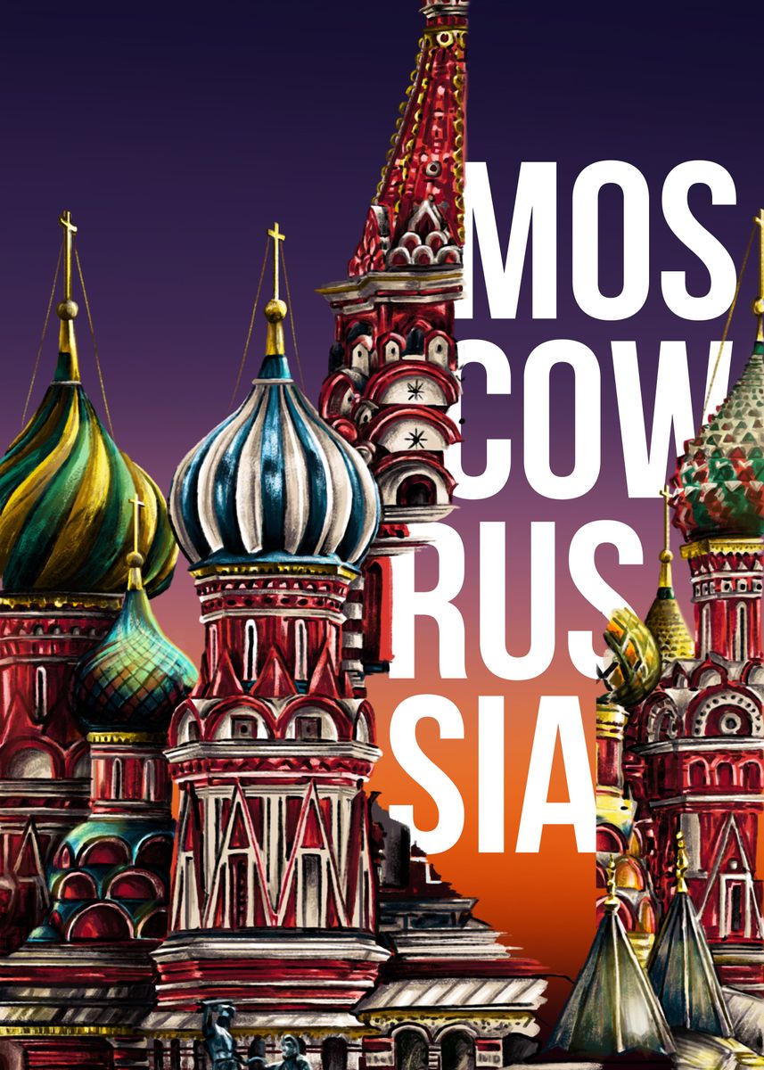 'Moscow' Poster by avesyna | Displate