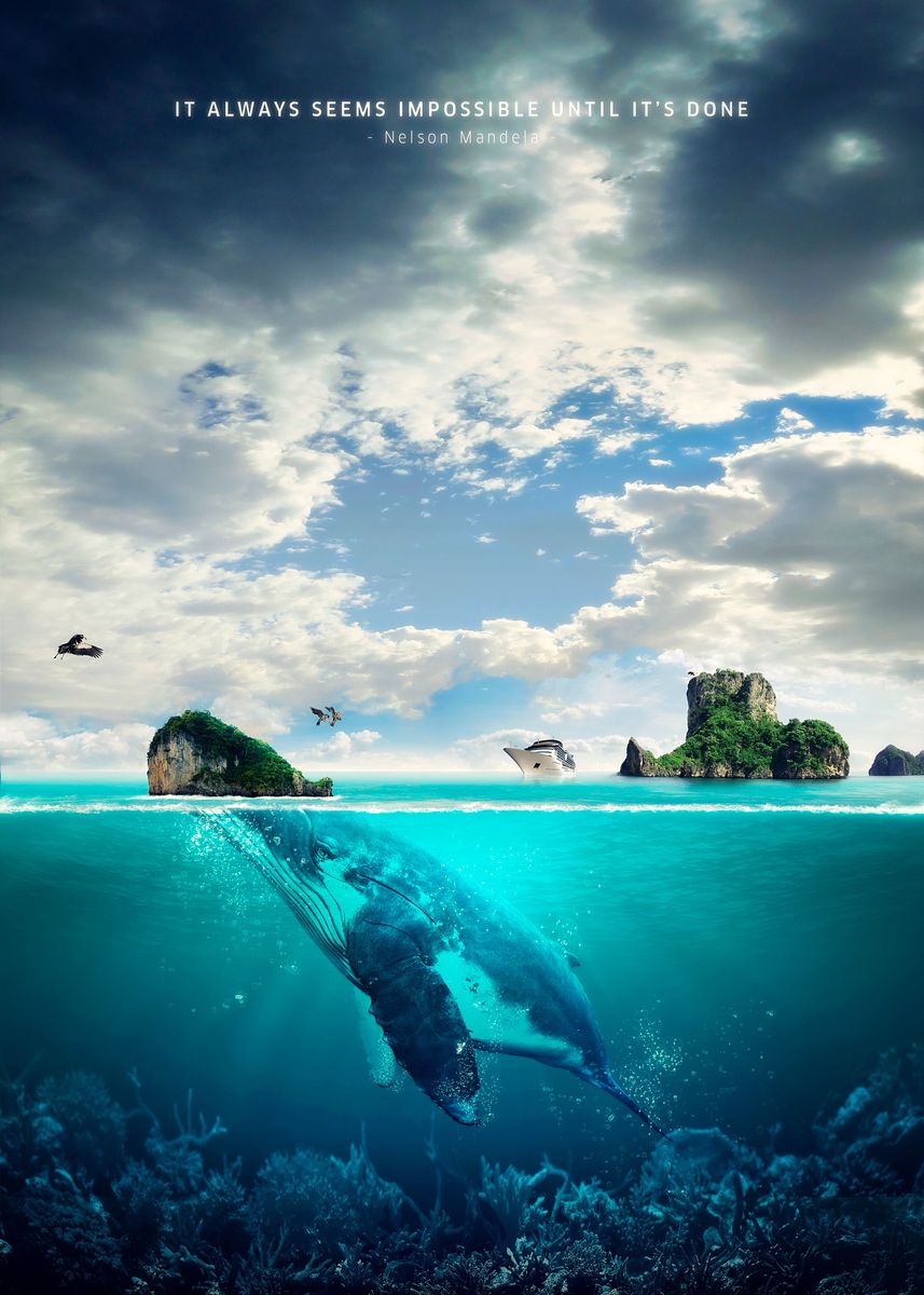 'Building the Impossible' Poster, picture, metal print, paint by Uros ...