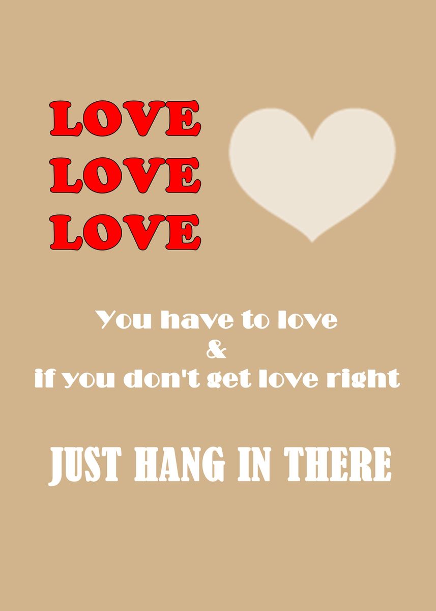 'Love' Poster by Andrew | Displate