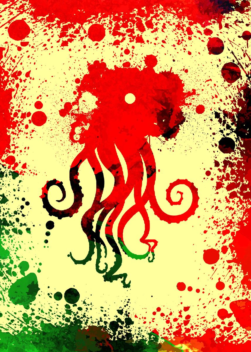 'octopus dance' Poster by NiceAndBetter studio | Displate