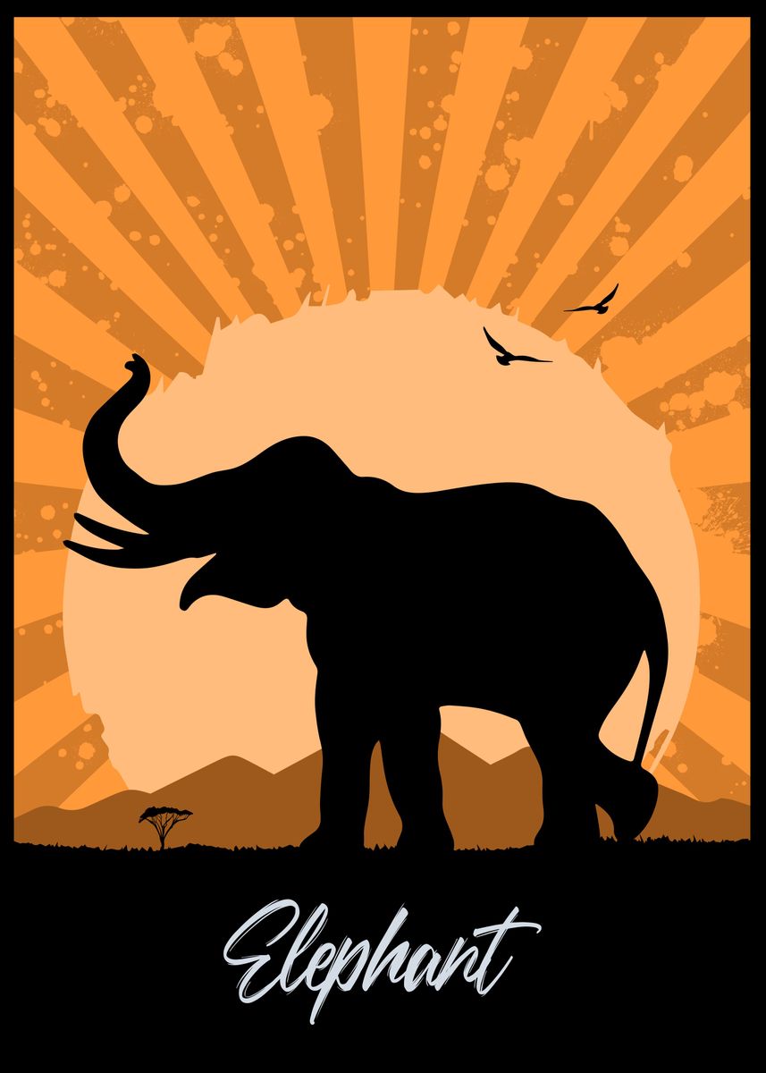 'Elephant' Poster by Slawisa | Displate