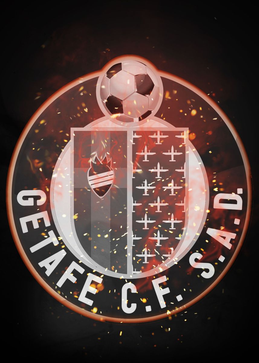 'Getafe CF' Poster, picture, metal print, paint by MarjorieC Newlin ...