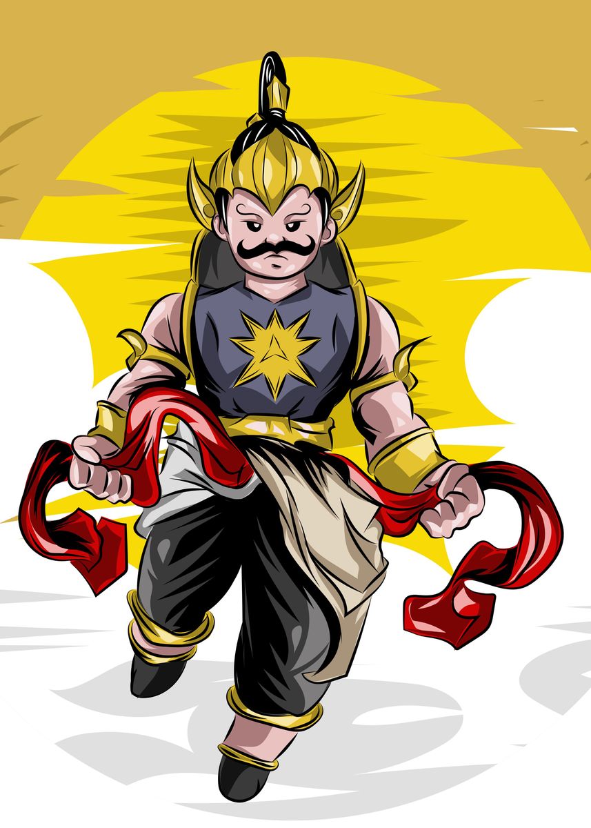 'Gatot Kaca' Poster, picture, metal print, paint by Arychie Surya ...