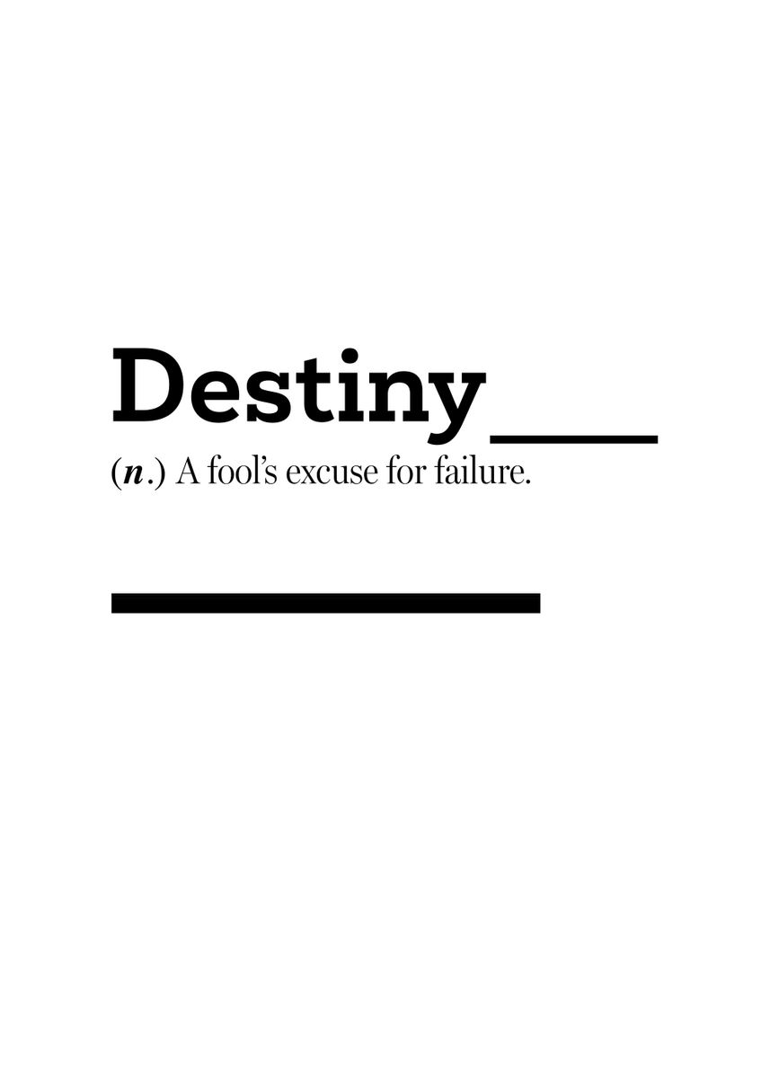 'Destiny' Poster by Mr Jackpots | Displate