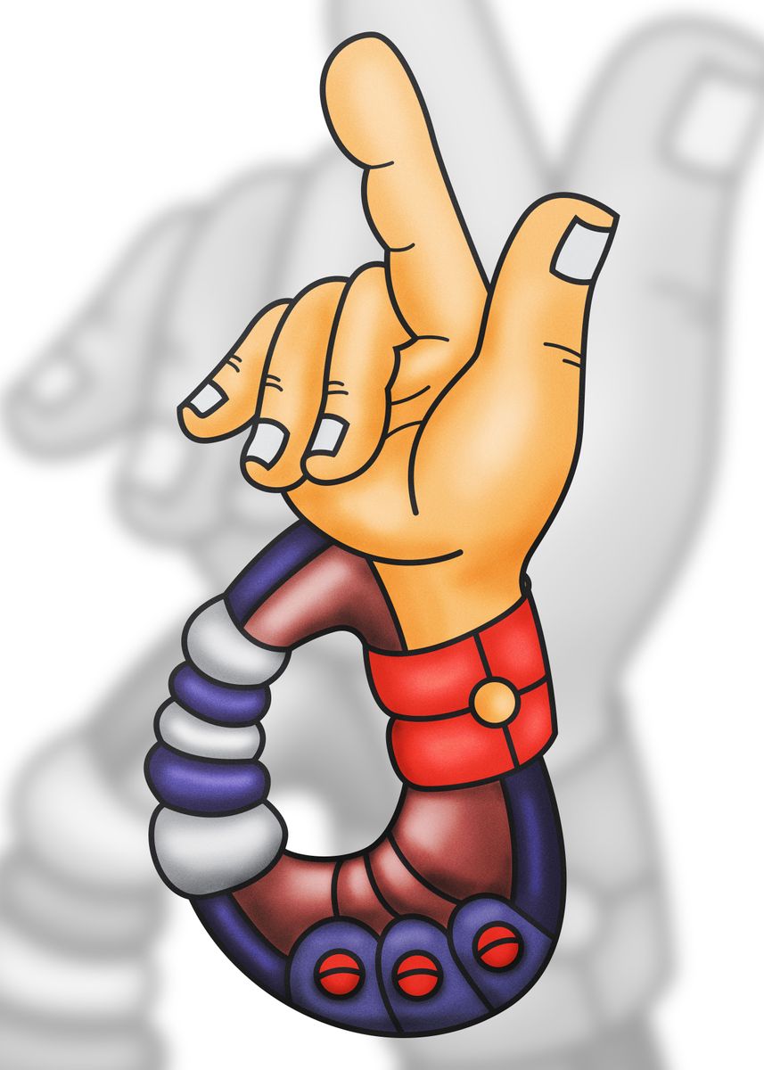 'Hand I am Number One' Poster, picture, metal print, paint by Krisma ...