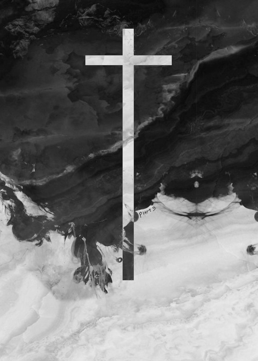 'Cross in smoke' Poster, picture, metal print, paint by Pedro Henrique ...
