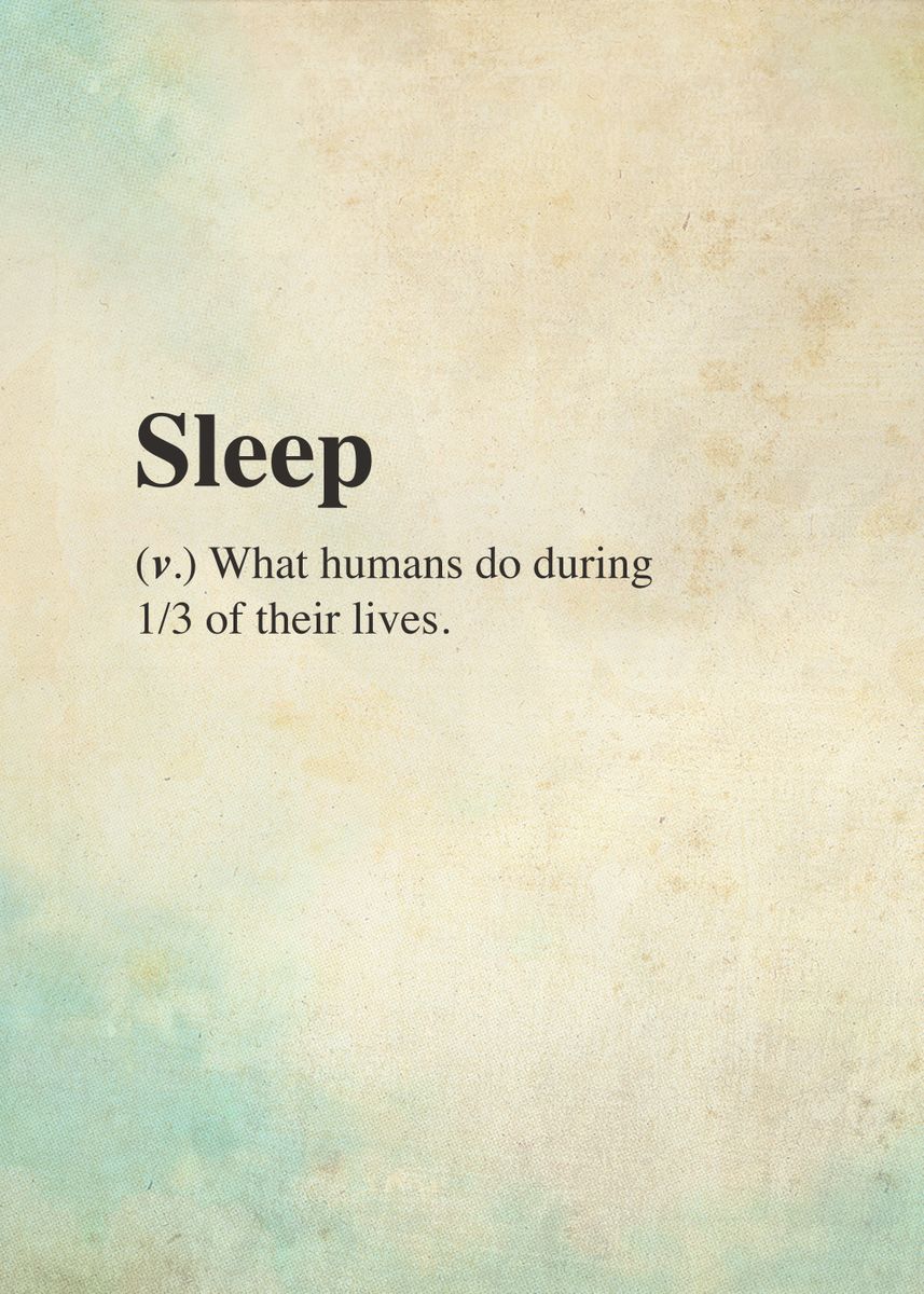 'Sleep' Poster, picture, metal print, paint by Woo Hoo | Displate