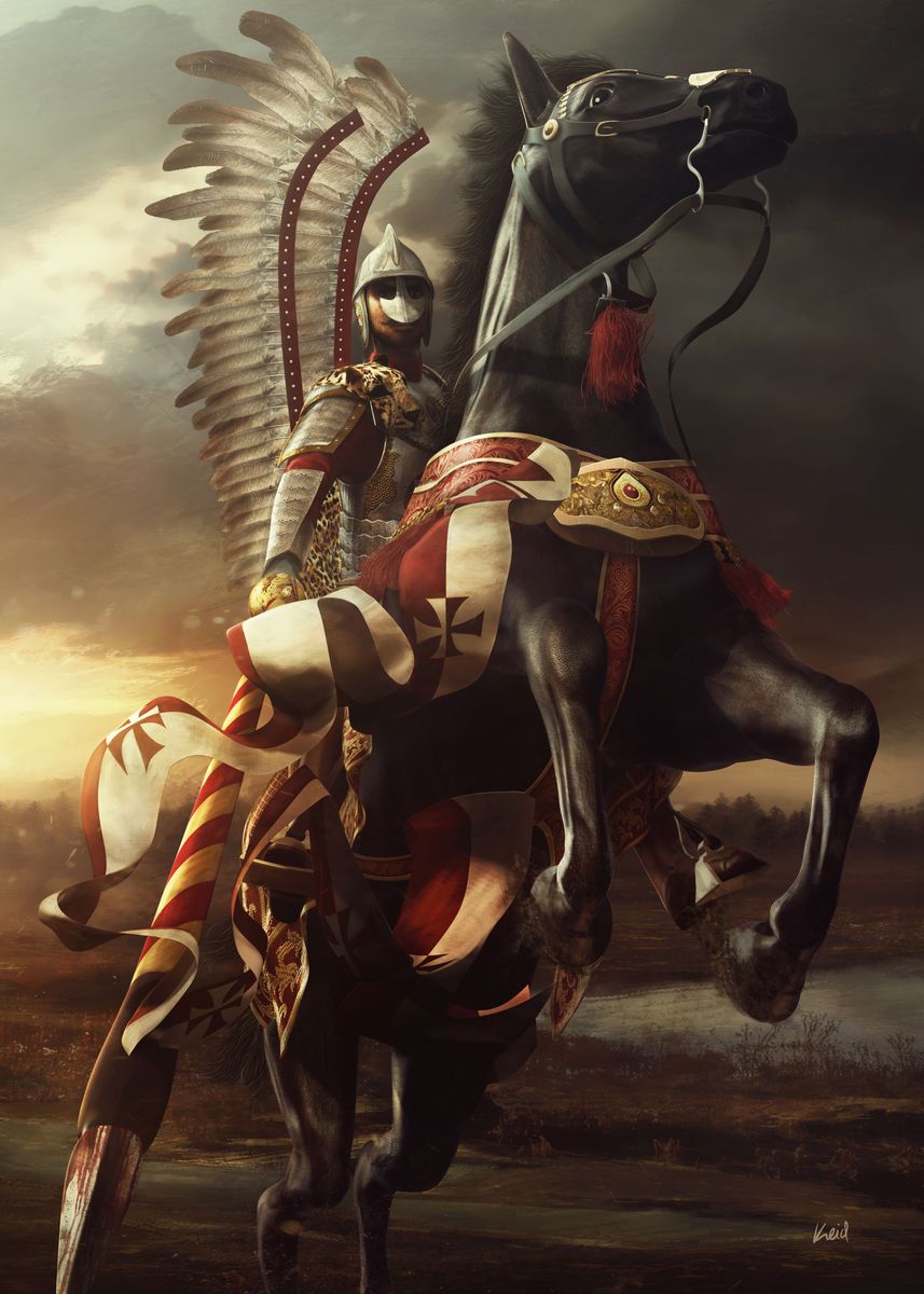 'Hussar' Poster, picture, metal print, paint by Przemek Nawrocki | Displate