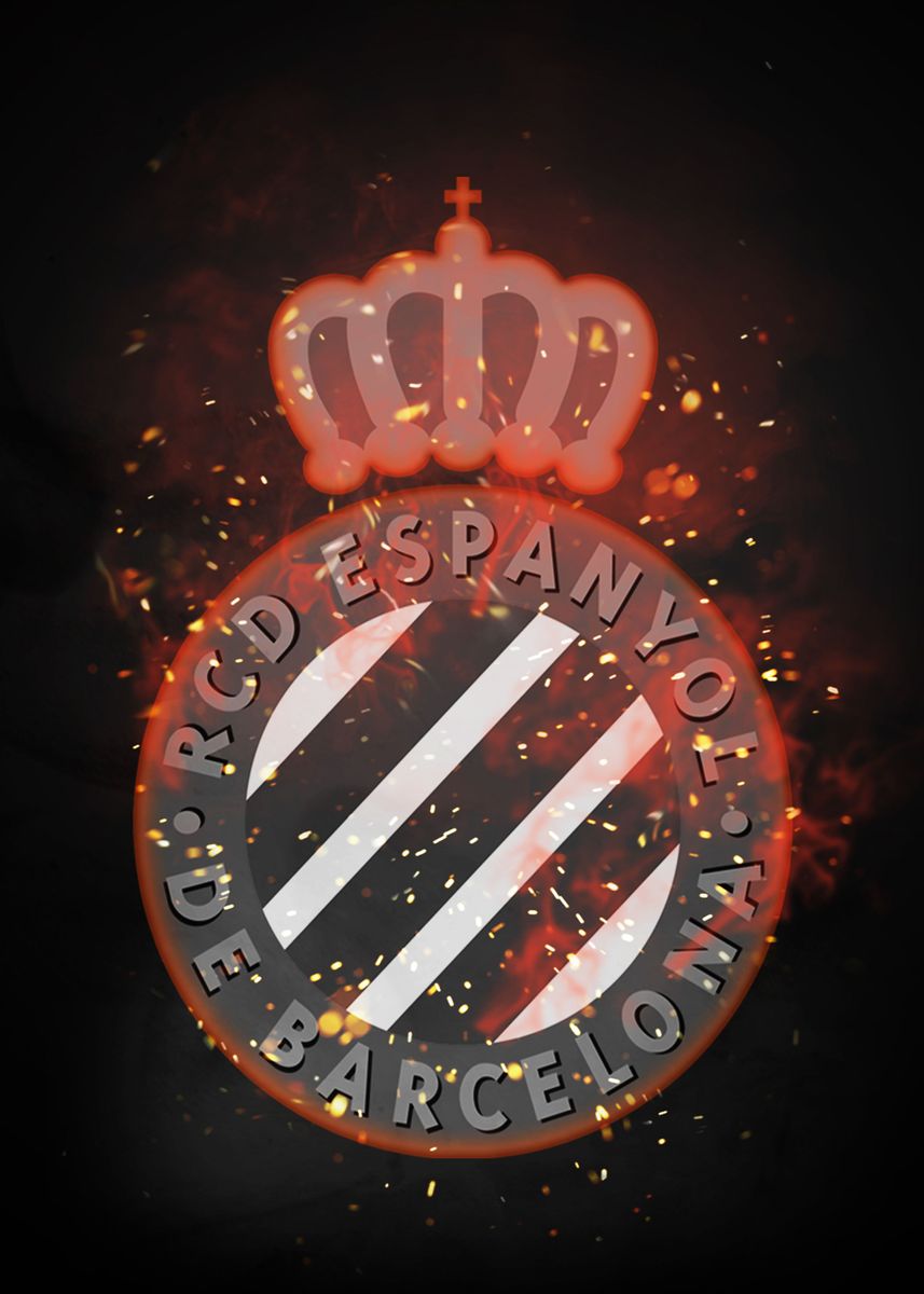 'RCD Espanyol' Poster, picture, metal print, paint by MarjorieC Newlin ...