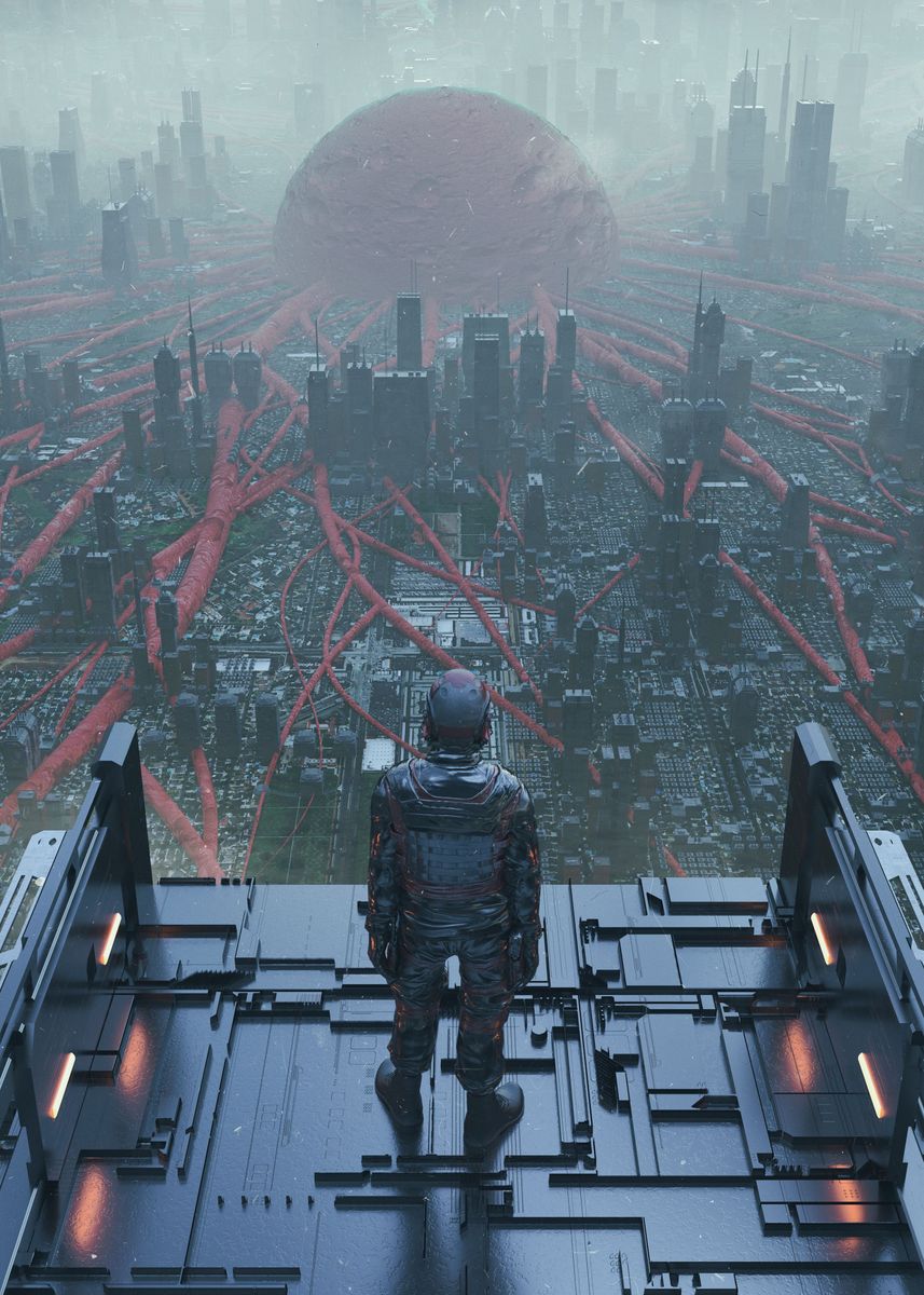 'Extinction' Poster, picture, metal print, paint by Inward | Displate