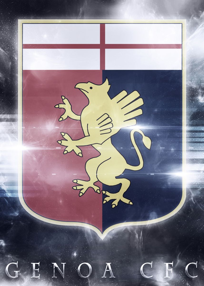 'Genoa CFC' Poster, picture, metal print, paint by MarjorieC Newlin ...