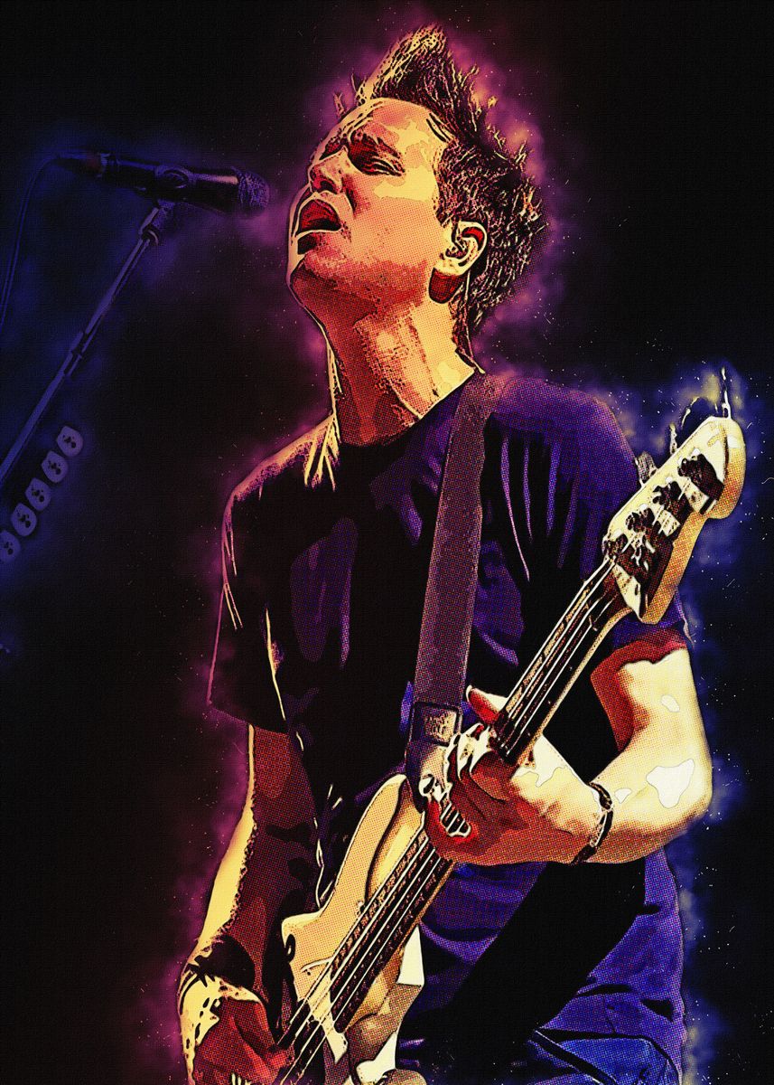 'Spirit of Mark Hoppus ' Poster, picture, metal print, paint by The ...