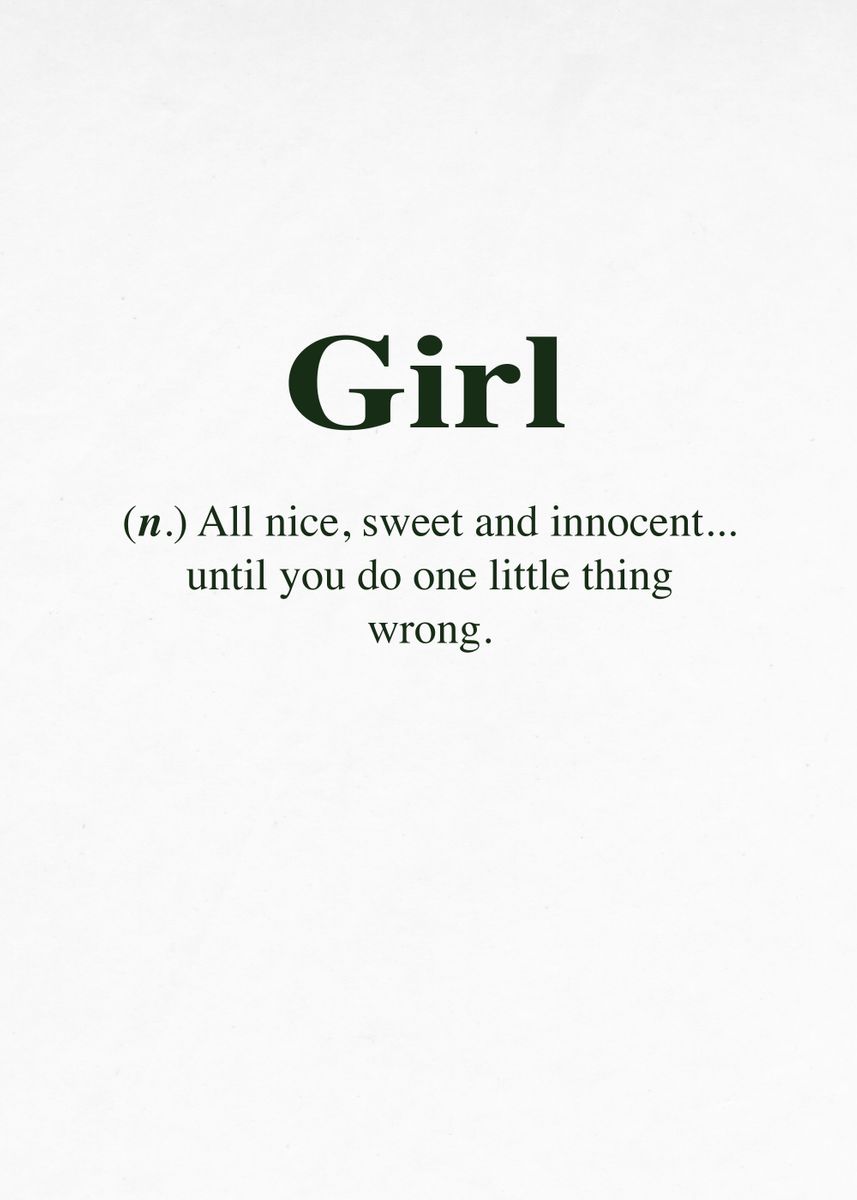 'Girl' Poster, picture, metal print, paint by Eden Design | Displate