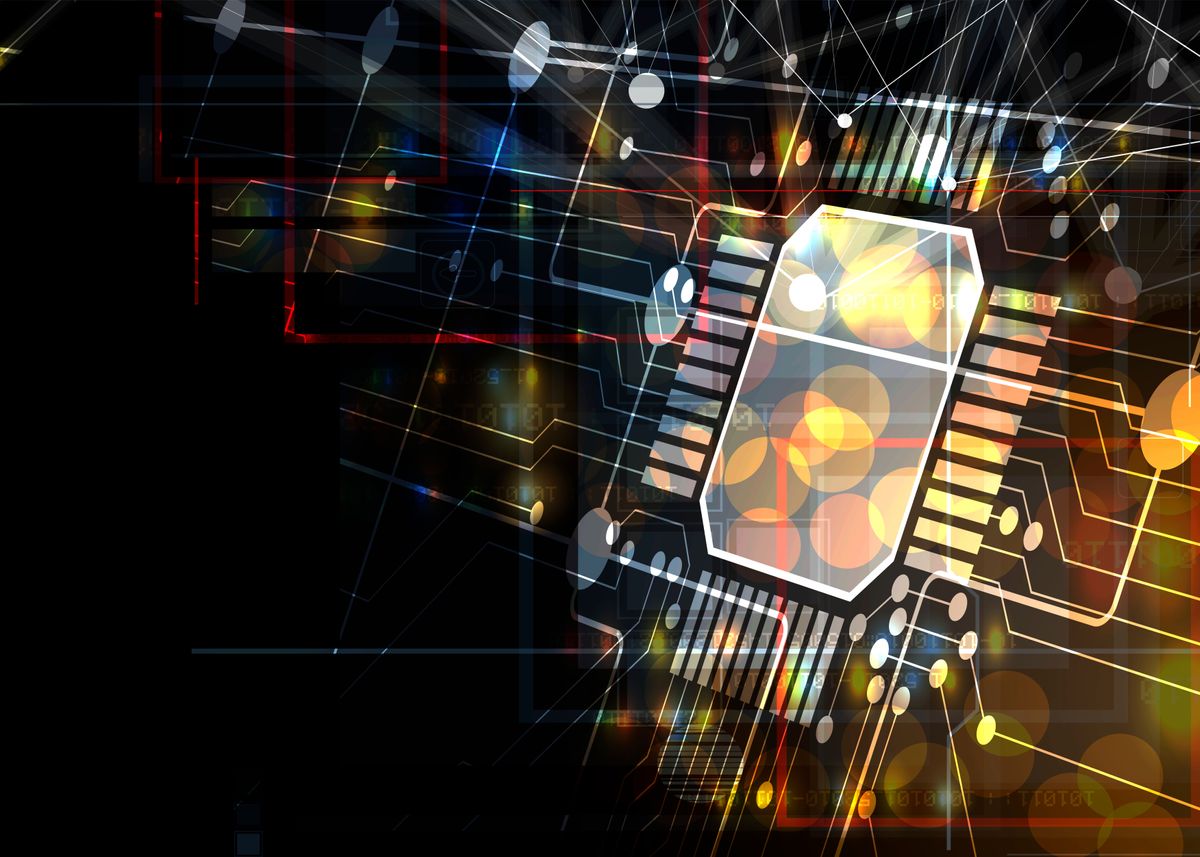 'circuit technology' Poster by Vs 1489 | Displate