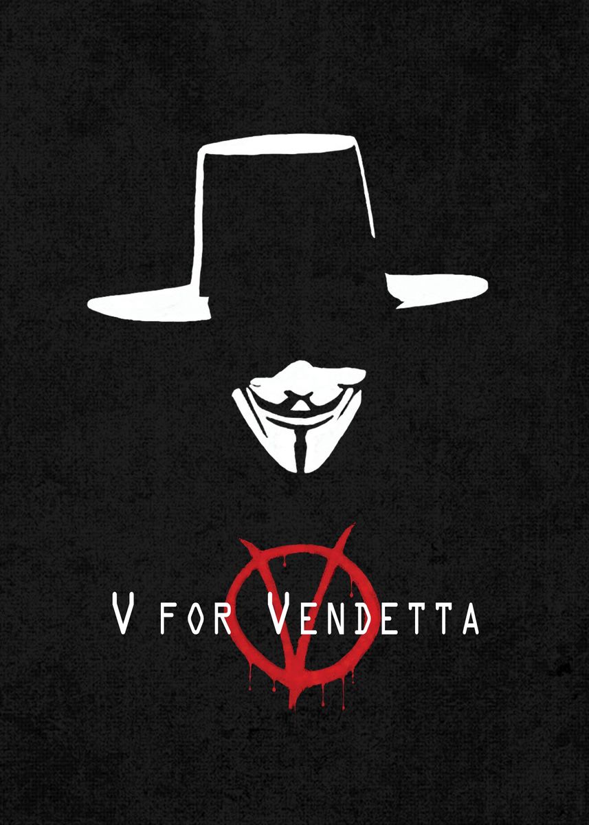 'V For Vendetta' Poster, picture, metal print, paint by 8UY Design ...